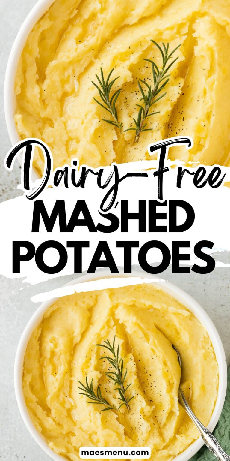 Dairy-Free Mashed Potatoes (No Milk or Butter!) - Mae's Menu